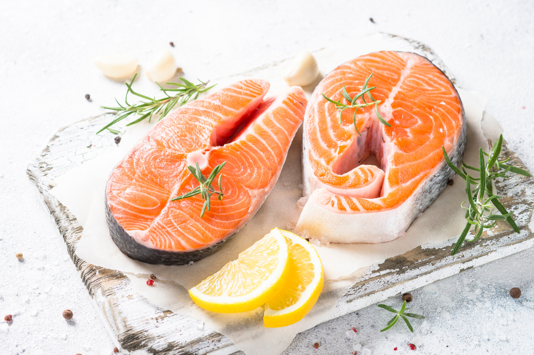 Salmon steak fresh fish with spices featuring fresh, fish, and salmon ...