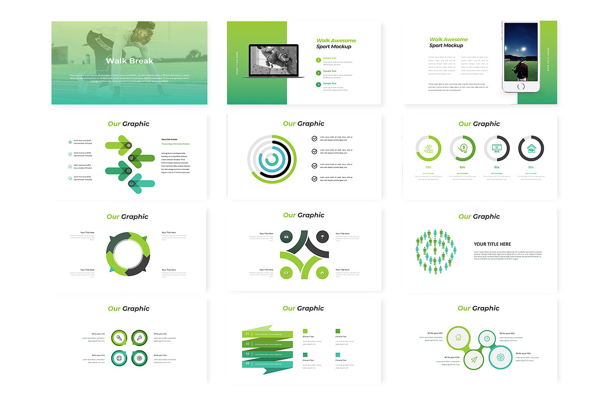 Walk - Powerpoint Template, a Presentation Template by AQR Studio