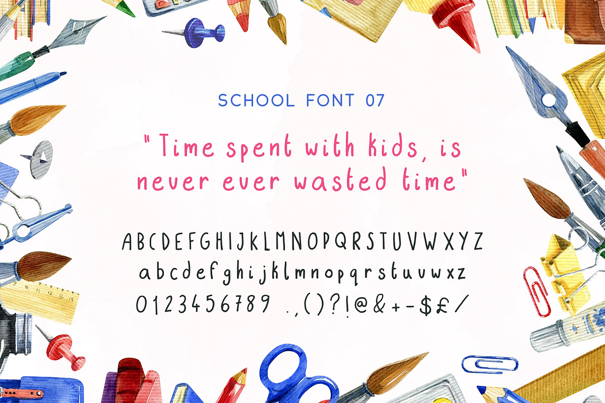 Back to School Font Bundle, a Handwritten Font by Salt & Pepper Designs