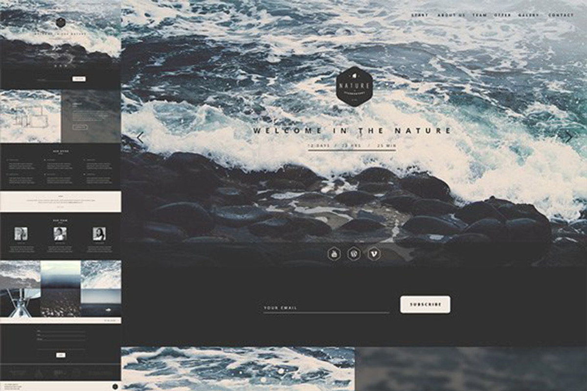 Nature - One Page HTML Template, a Landing Page Template by CapitalTemplate