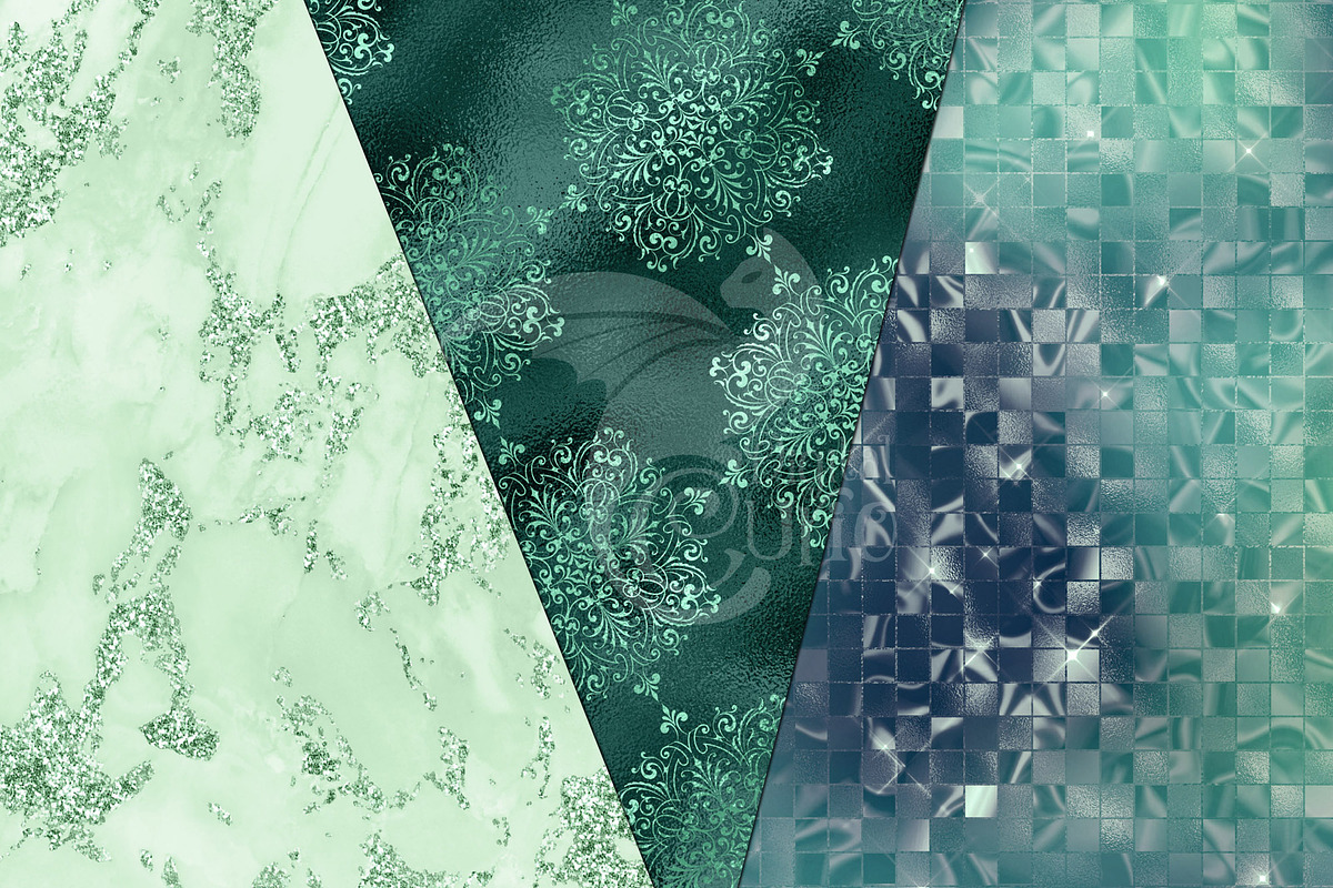 Sea Glass Digital Paper Textures, a Texture Graphic by Digital Curio