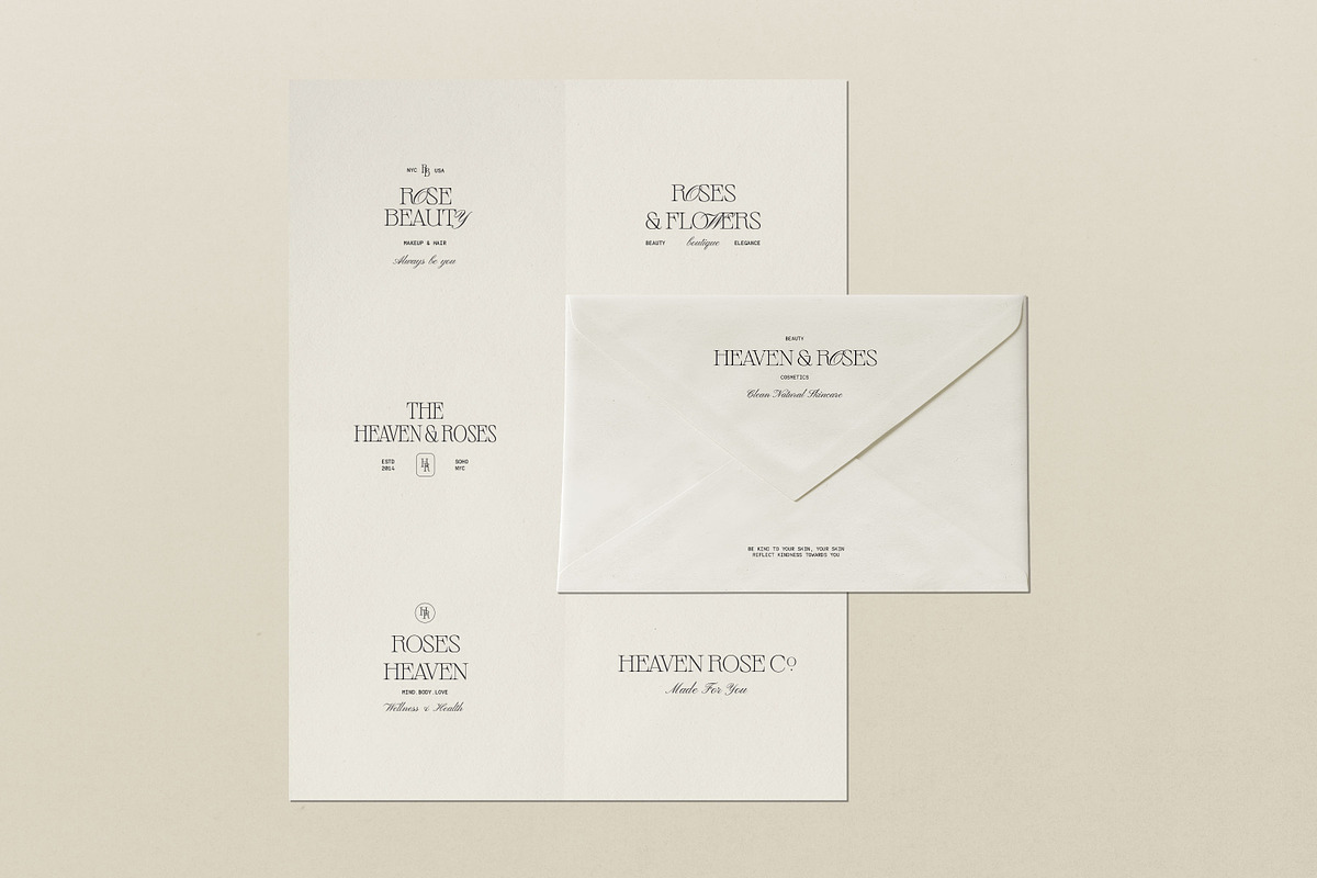 Heaven Minimal Logo Kit Ai Eps Psd, a Branding & Logo Template by Feel This