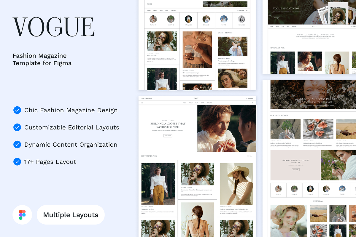 Vogue - Fashion Magazine Template, a Shopify Template by YoArts