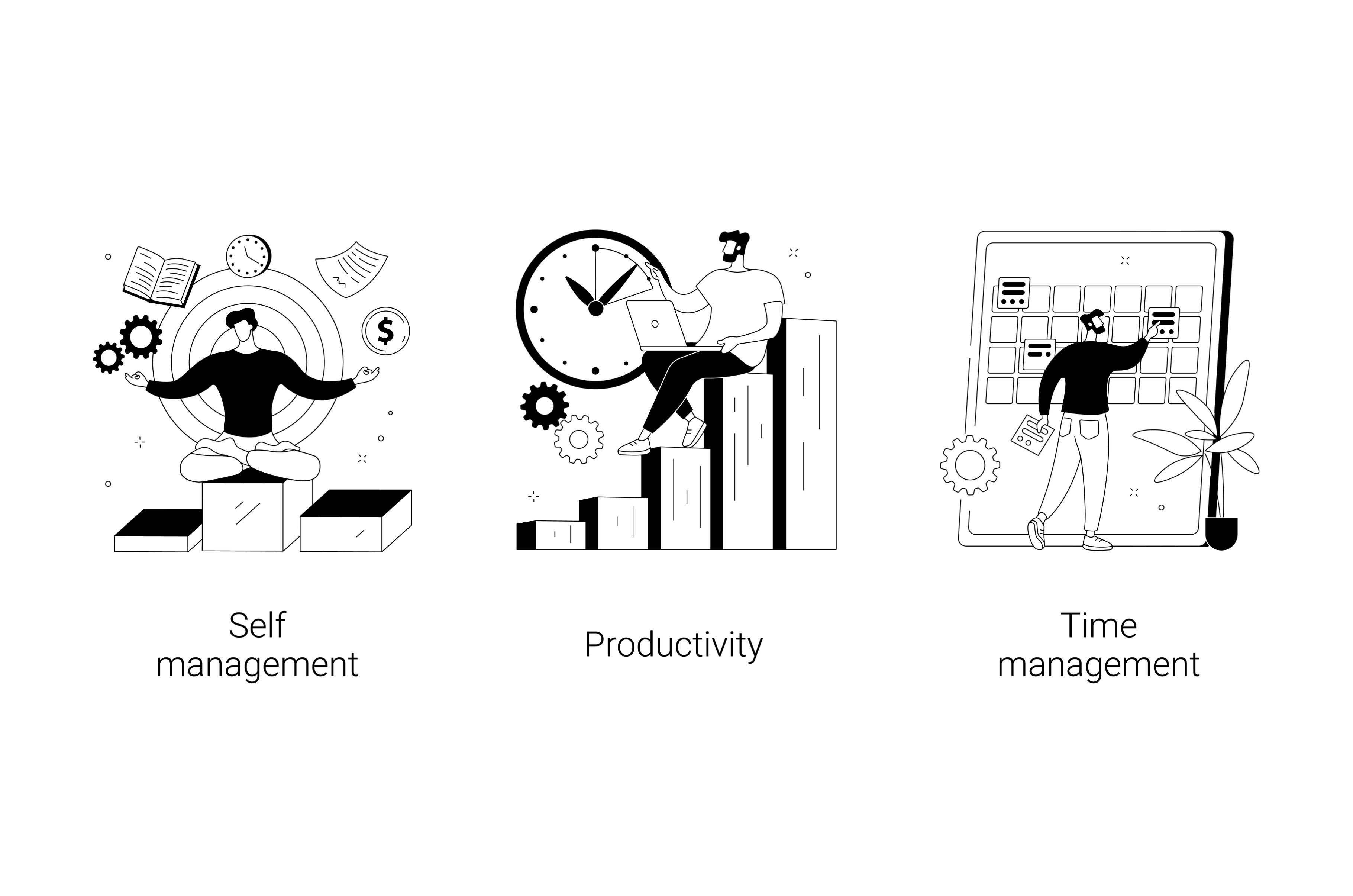 Employee performance and self | Work Illustrations ~ Creative Market