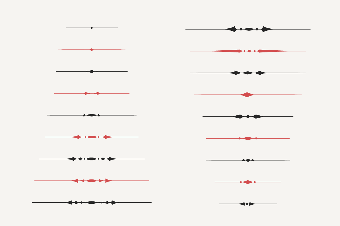 Vintage Text Dividers N°4, an Illustration by Webalys