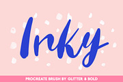 Inky Procreate Brush, a Brushes & More by Glitter & Bold
