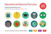 Education and Science Flat Icons Set, an Icon by Vectopus.com