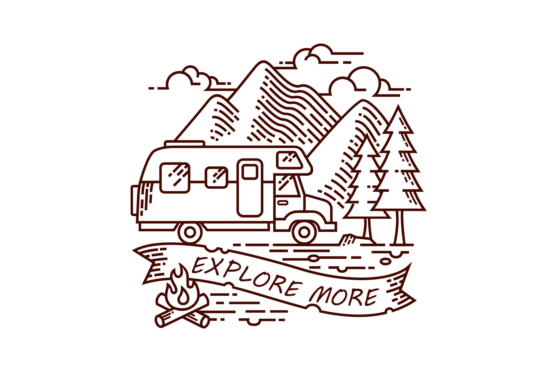 Explore more line illustration, a Transportation Illustration by ...
