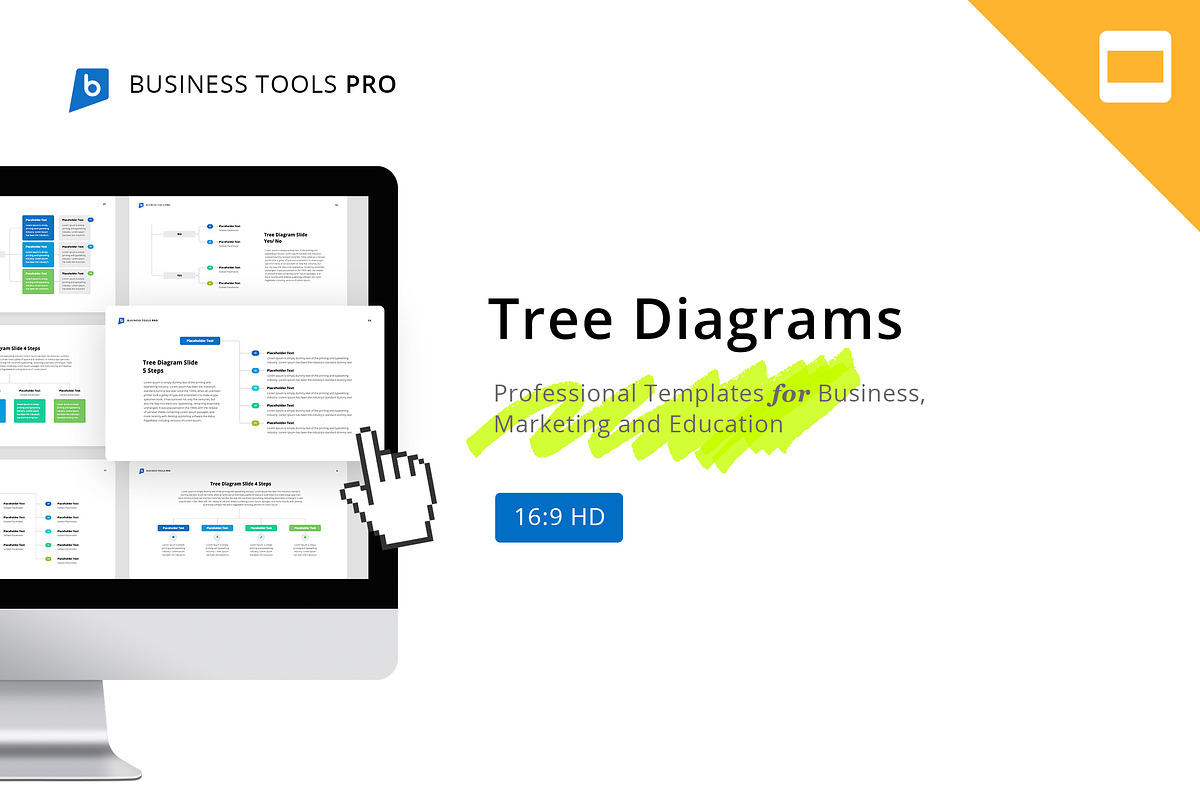 Tree Diagram Google Slides Templates, a Presentation Template by HiSlide.io