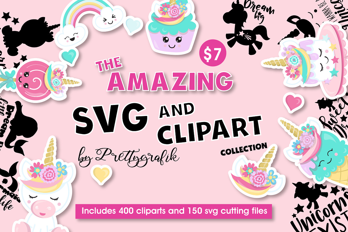 AMAZING SVG AND GRAPHIC BUNDLE, an Illustration by PrettyBundles