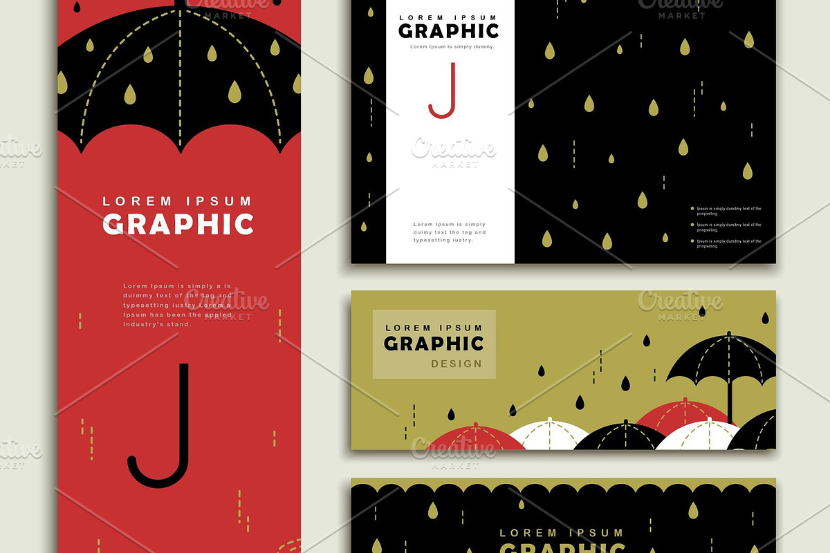 rainy day banner template, a Brochure Template by TotallypicRF
