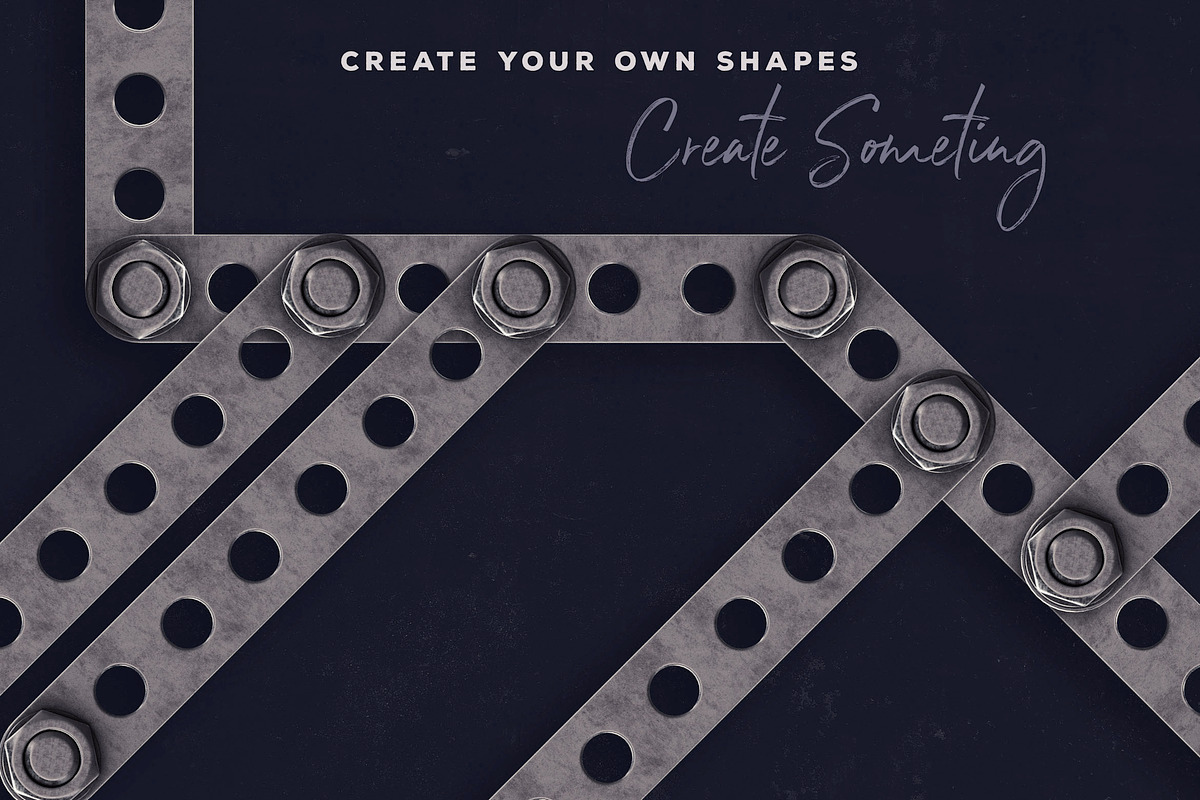 Construction Kit 3D Lettering, a Background Graphic by TVartworks