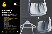 Bag on a hanger mockup