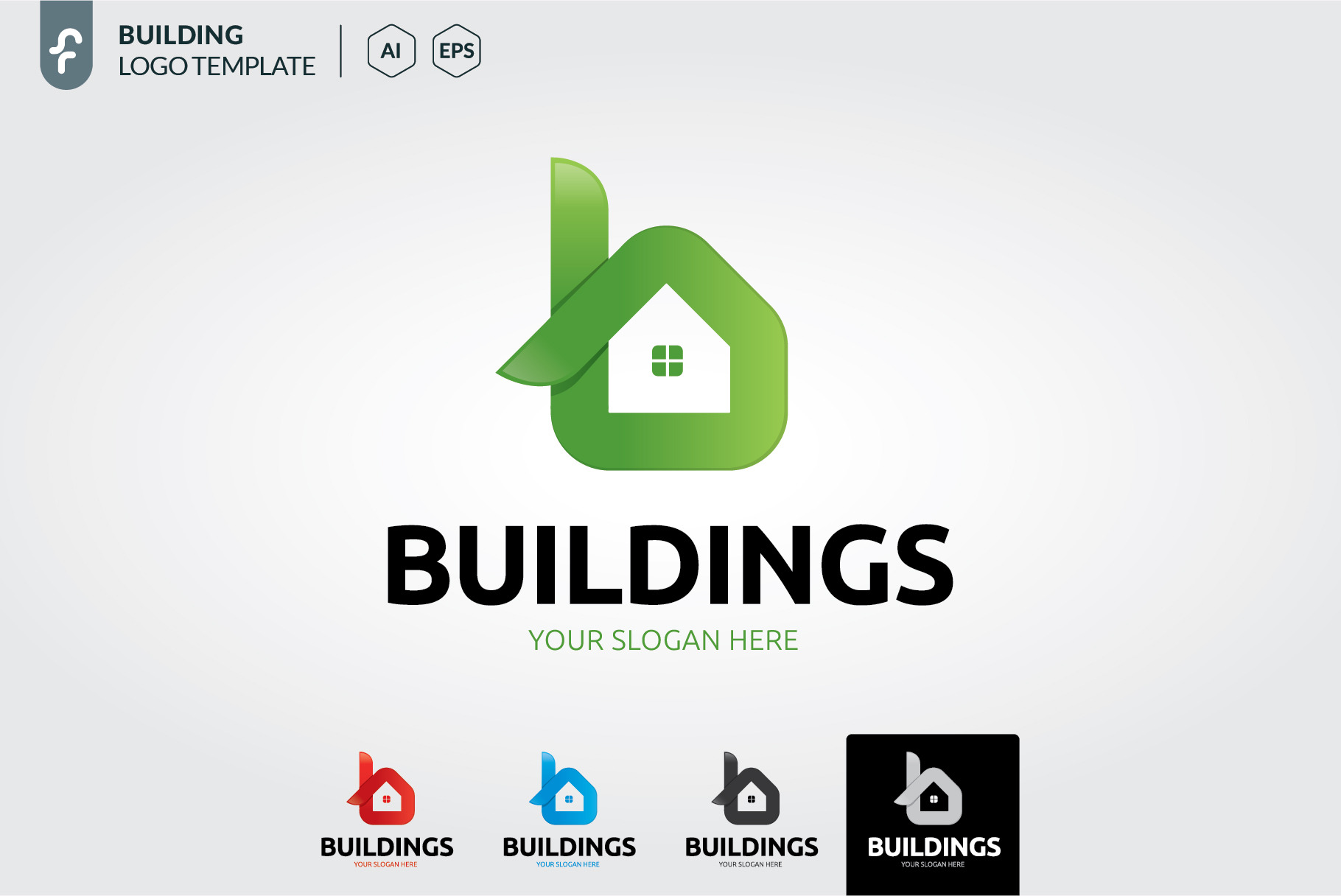 Building letter b logo template, a Branding & Logo Template by ft.studio