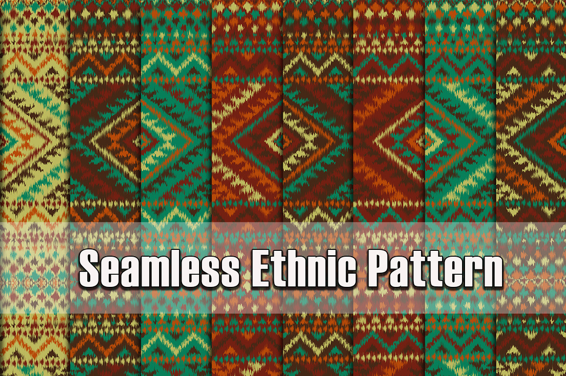 Seamless Ethnic Patterns, a Pattern Graphic by Wpadington