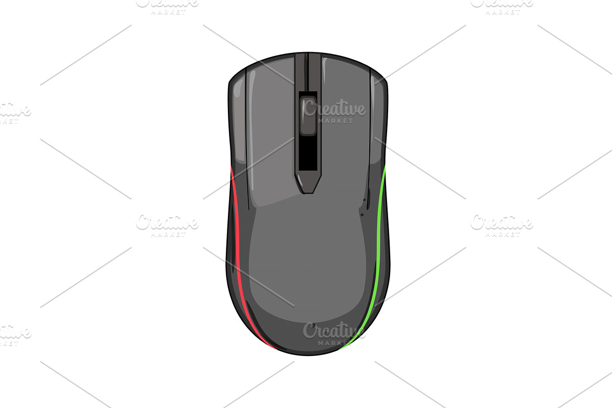 keyboard game mouse cartoon vector, an Object Illustration by pikepicture