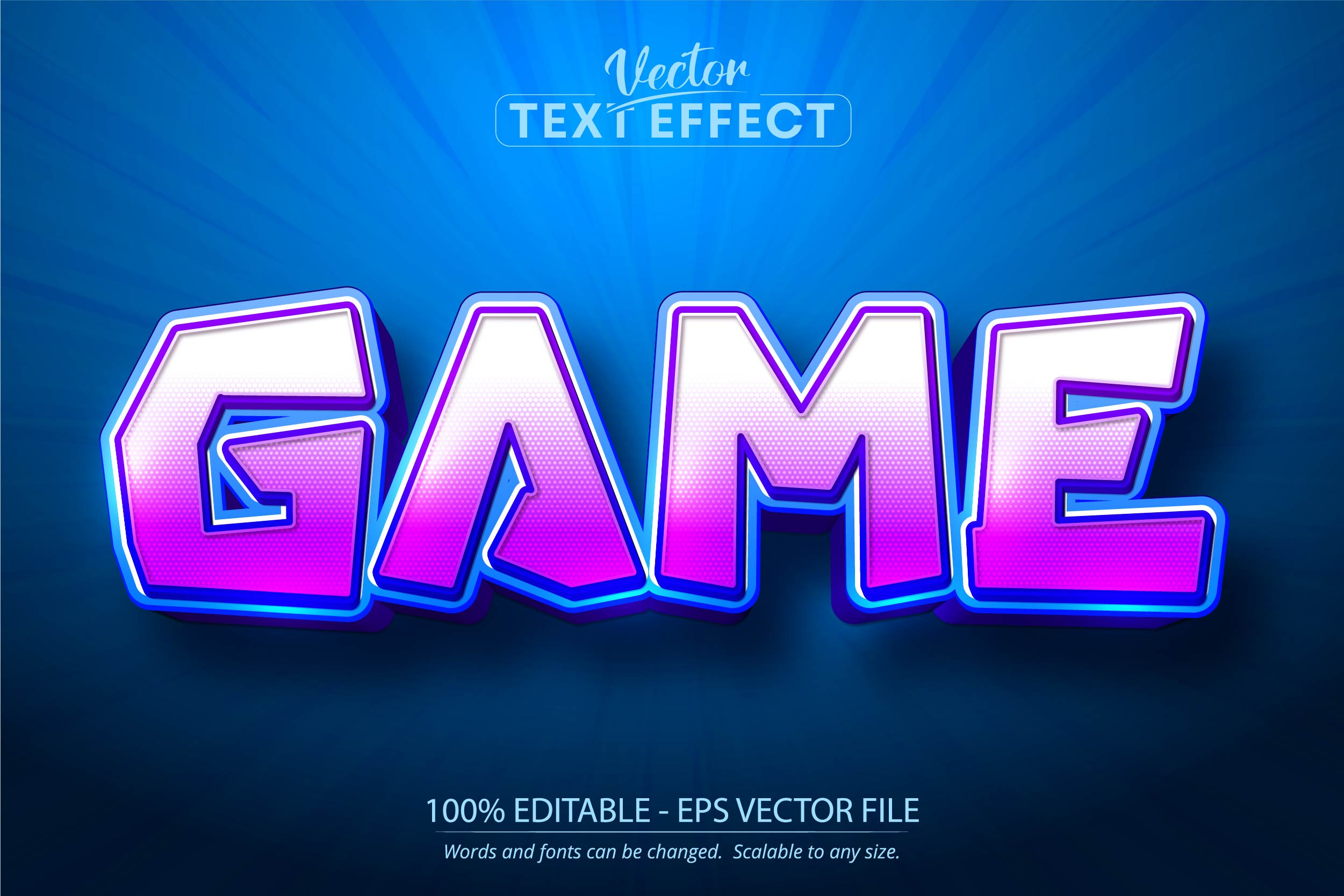 Game text effect, cartoon style, a Brushes & More by designvectx ...
