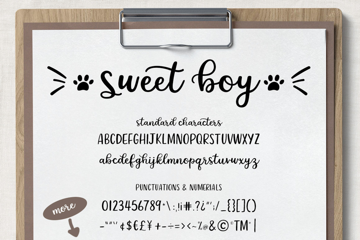 Sweet Boy Script Font, a Script Font by modestdesignary | Creative Market