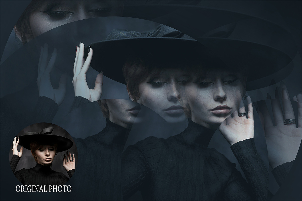 Ring Prism Photo Effect PSD Template, an Action Add-On by iHemalaya