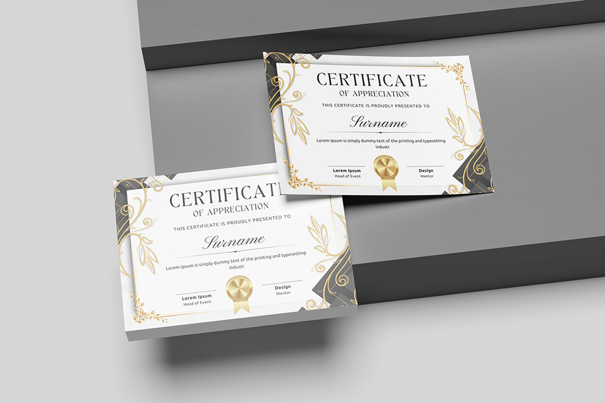 Certificate Mockup, an Advertising Mockup by seramoe