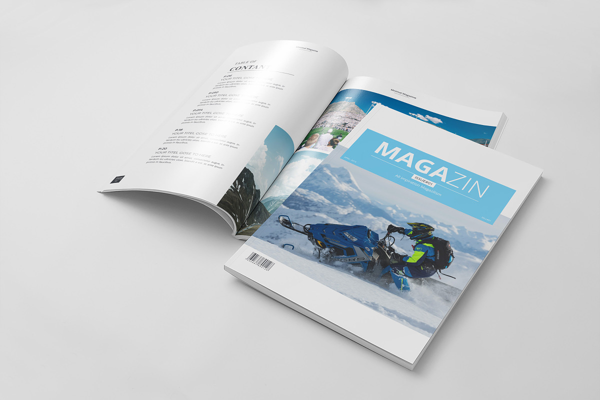 Magazine Word Template, a Magazine Template by obidullah_01
