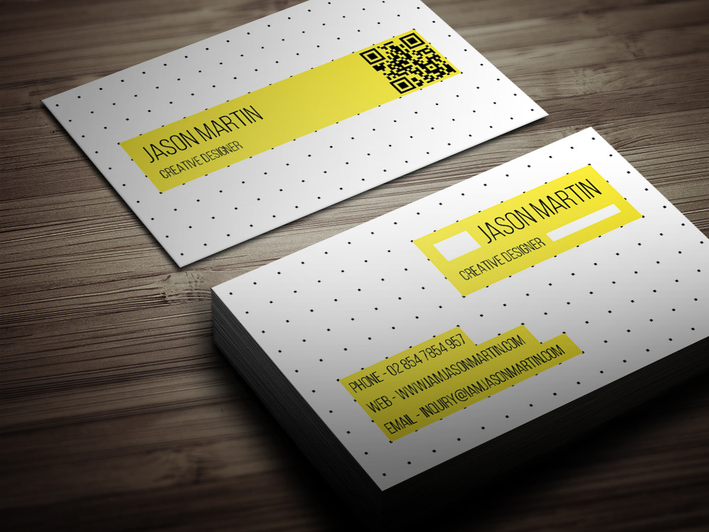 Creative Dotted Business Card, a Business Card Template by bouncy