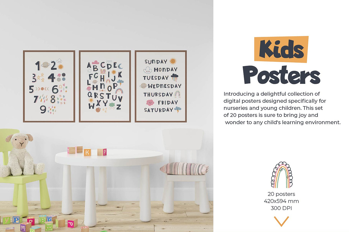 Boho Rainbow collection for kids, an Object Illustration by AnnArt