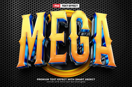 Mega sale 3D editable text effect | Creative Market