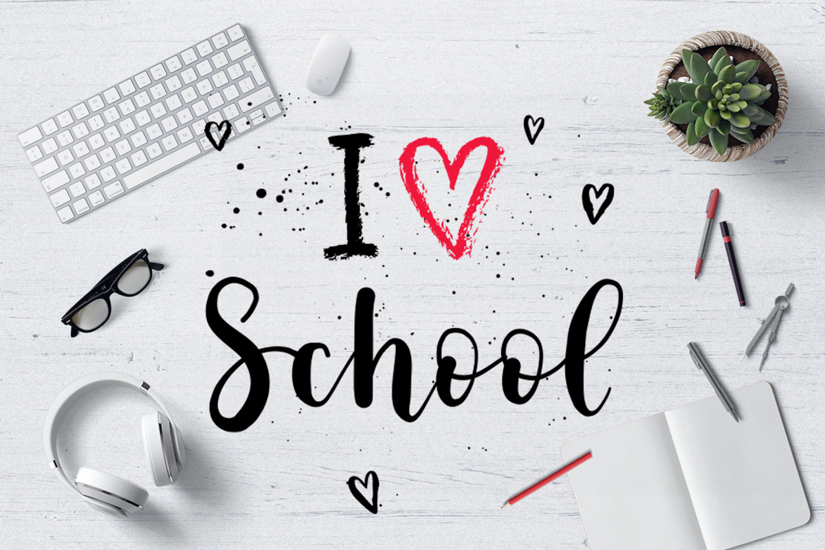 8 School overlays & logo, a Decorative Illustration by Nata Kukushkina ...