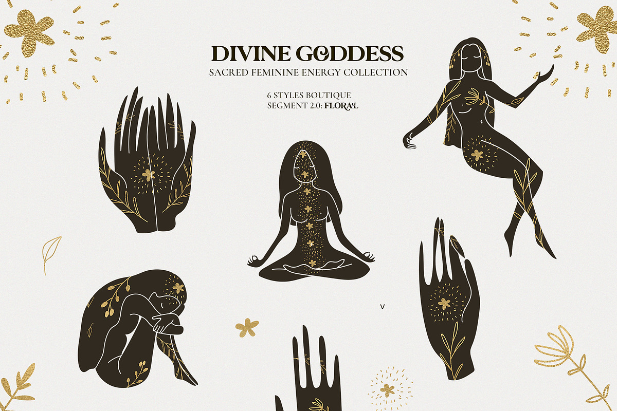 DIVINE GODDESS feminine magic women, a Person Illustration by Lana Elanor