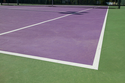 Corners lines of a tennis court containing tennis, sport, and line, a ...