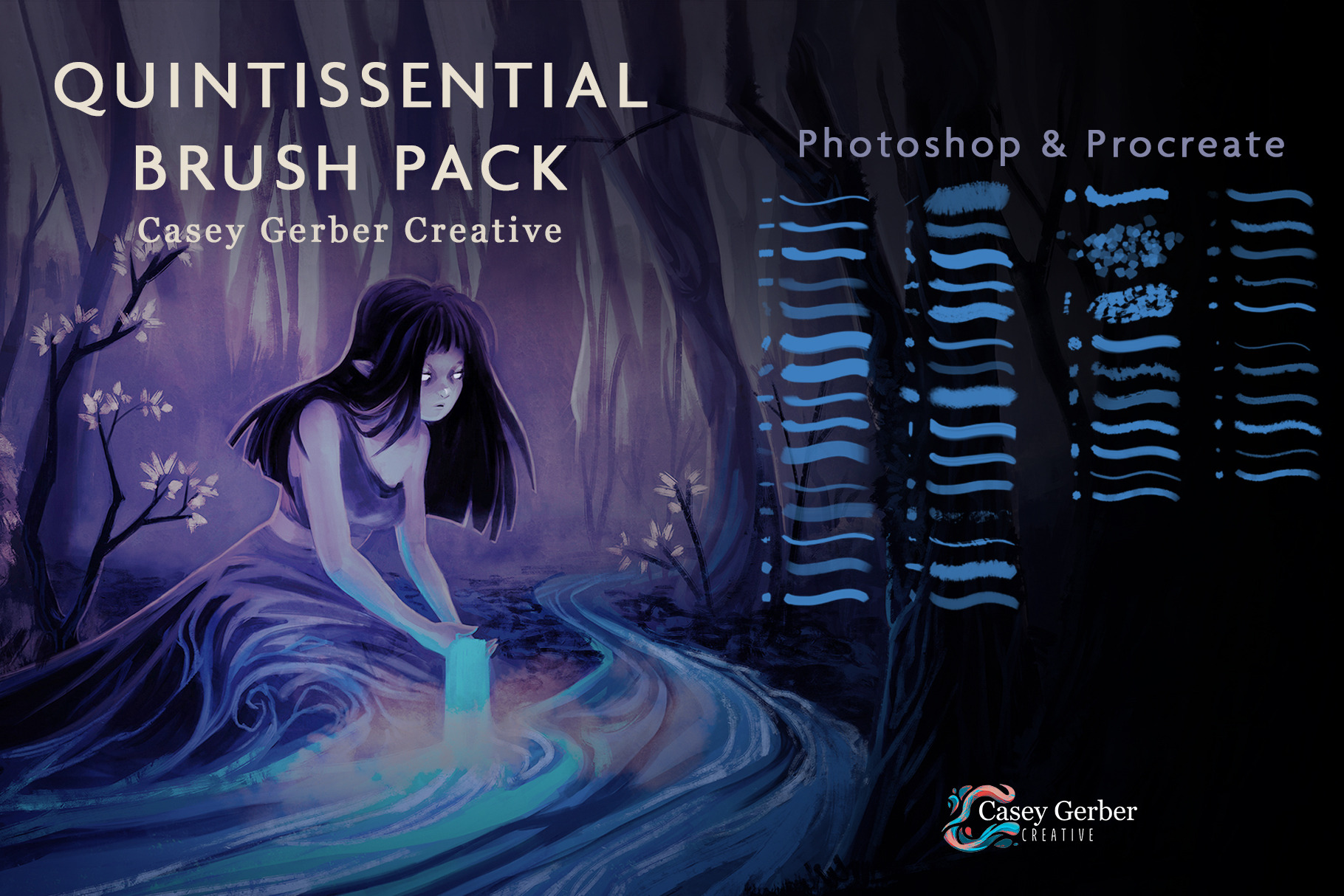 Quintessential Brush Pack, a Brushes & More by Casey Gerber Creative