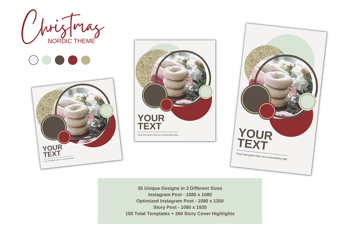 CHRISTMAS INSTAGRAM TEMPLATE BUNDLE
