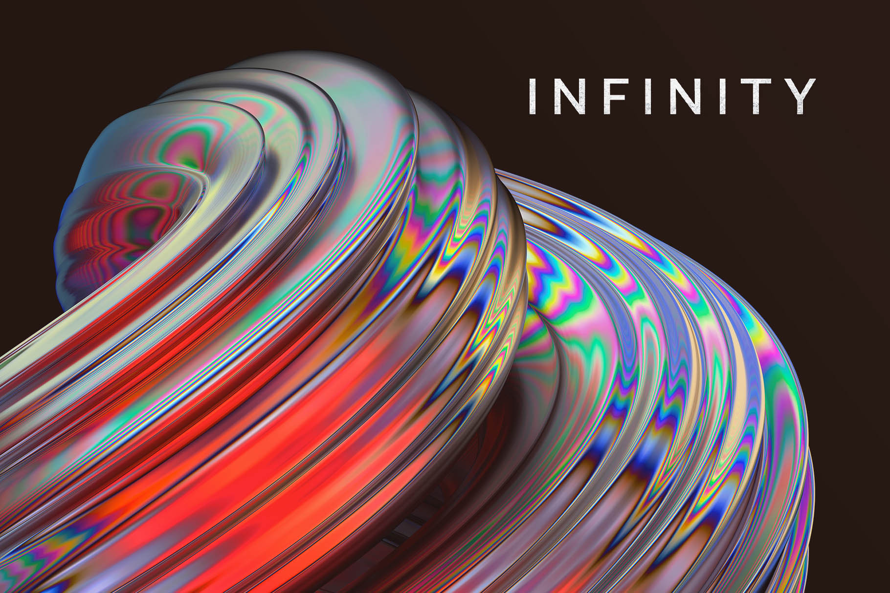 Infinity: 3D Chromatic Shapes, an Object Graphic by RuleByArt