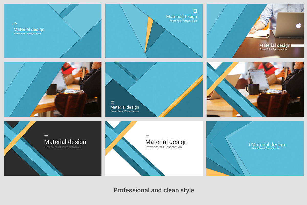 Material | Business PowerPoint, a Presentation Template by HiSlide.io