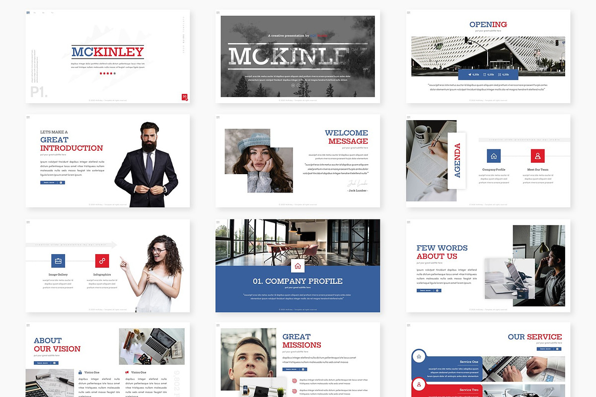Mckinley - Powerpoint Template, a Presentation Template by AQR Studio ...