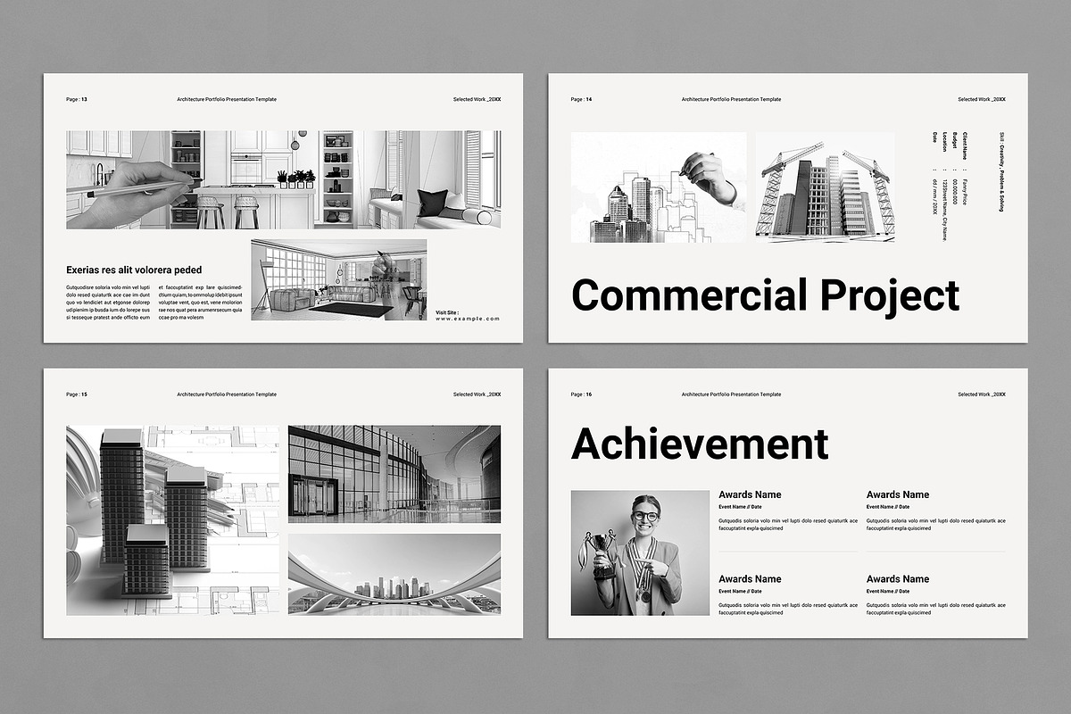 Architecture Portfolio Presentation, a Presentation Template by E-Type