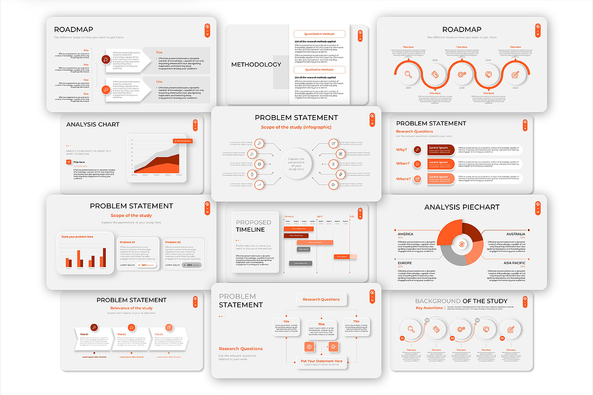 Research Proposal Presentation, a Presentation Template by Artemis-products