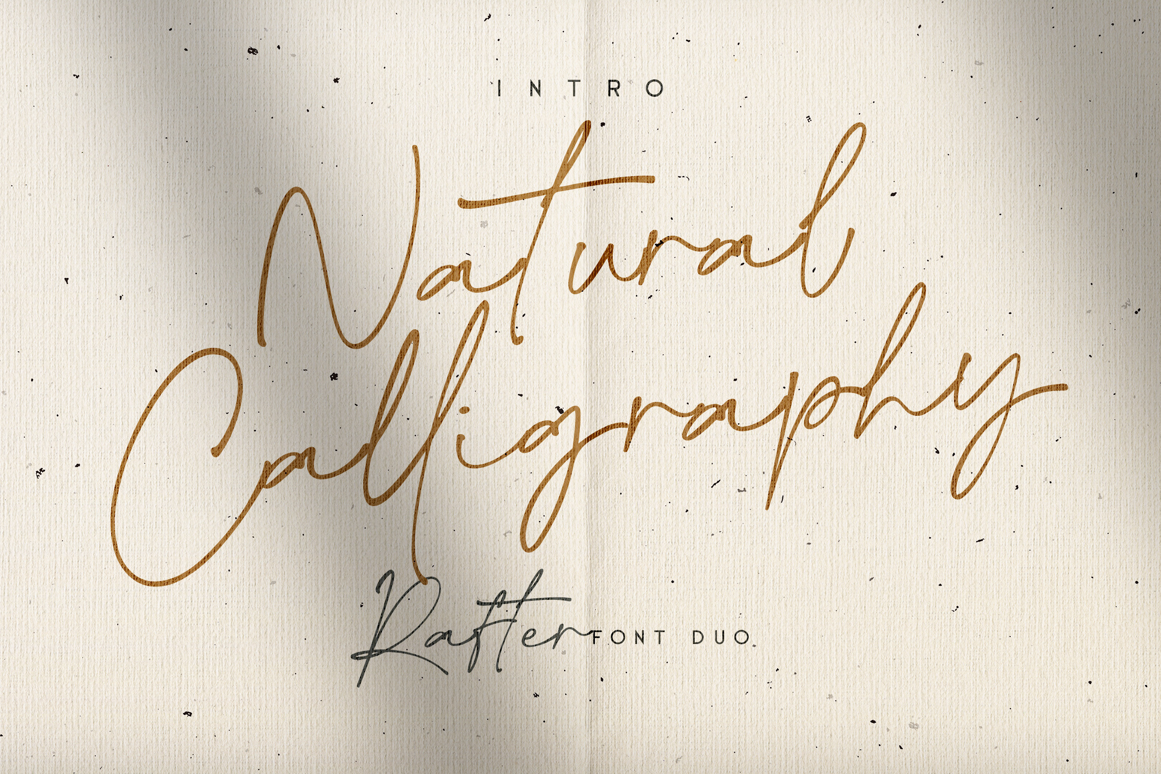 Rafter Handwriting Fonts Duo, a Script Font by kavoon