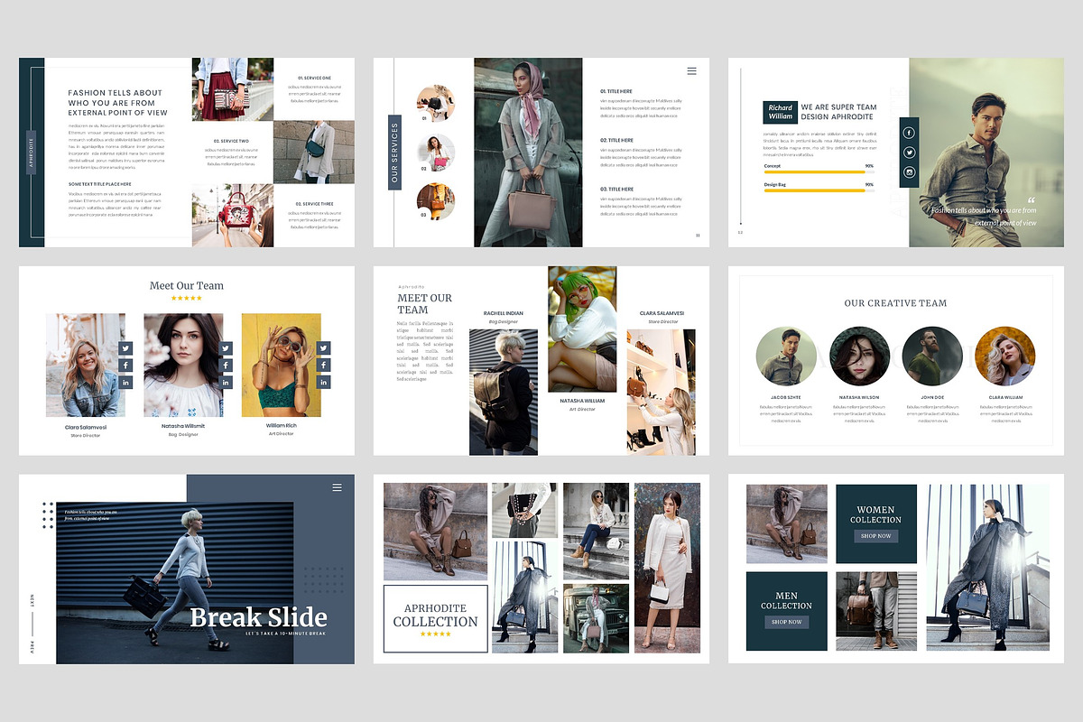 BAG - FASHION PowerPoint Template, a Presentation Template by Art StoreID