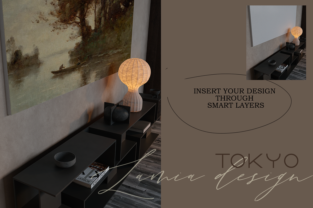 TOKYO Interior & Frame Mock-up, a Household Mockup by LAMIA DESIGN