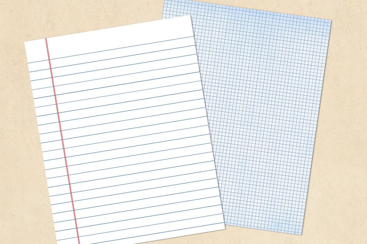 Notebook Paper, a Texture Graphic by Digital Curio