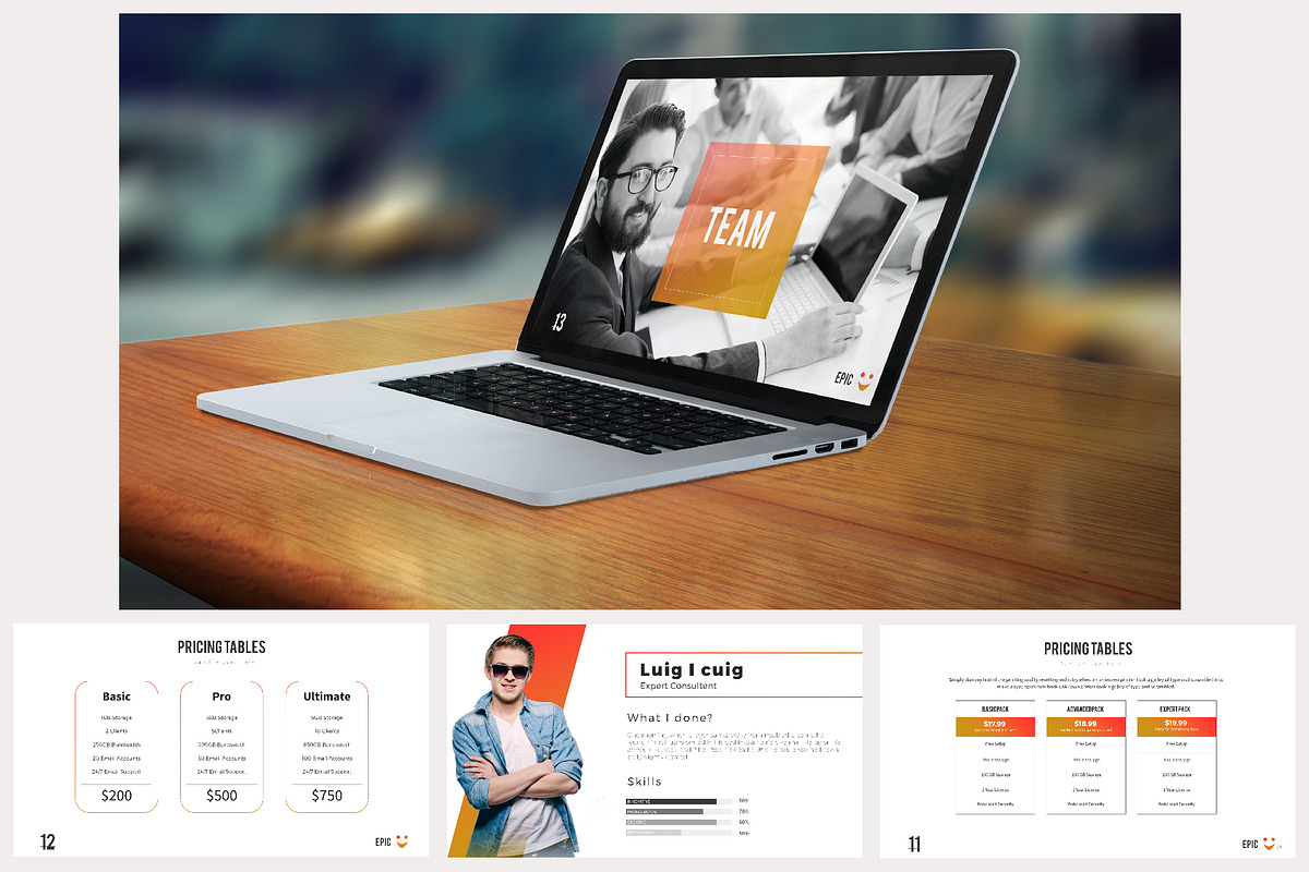 Epic Powerpoint Template, a Presentation Template by ZAAS
