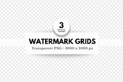 3 Watermark Grid Photoshop Overlays, a Pattern Graphic by NorthWindPixels