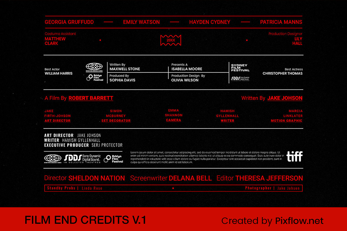 Film End Credits V.1