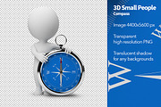 3D Small People - Compass, a Person Illustration by Anatoly Maslennikov