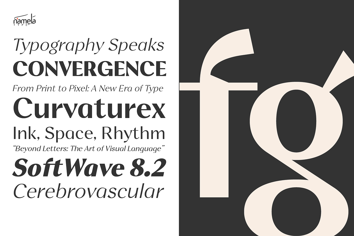 Kifah, A Stylish Contrast Sans Font