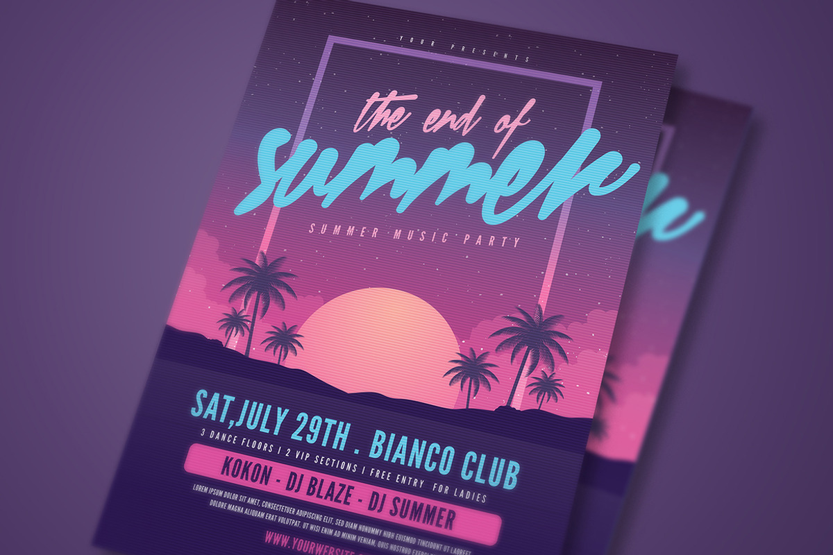 The End of Summer Flyer, a Flyer Template by Guuver