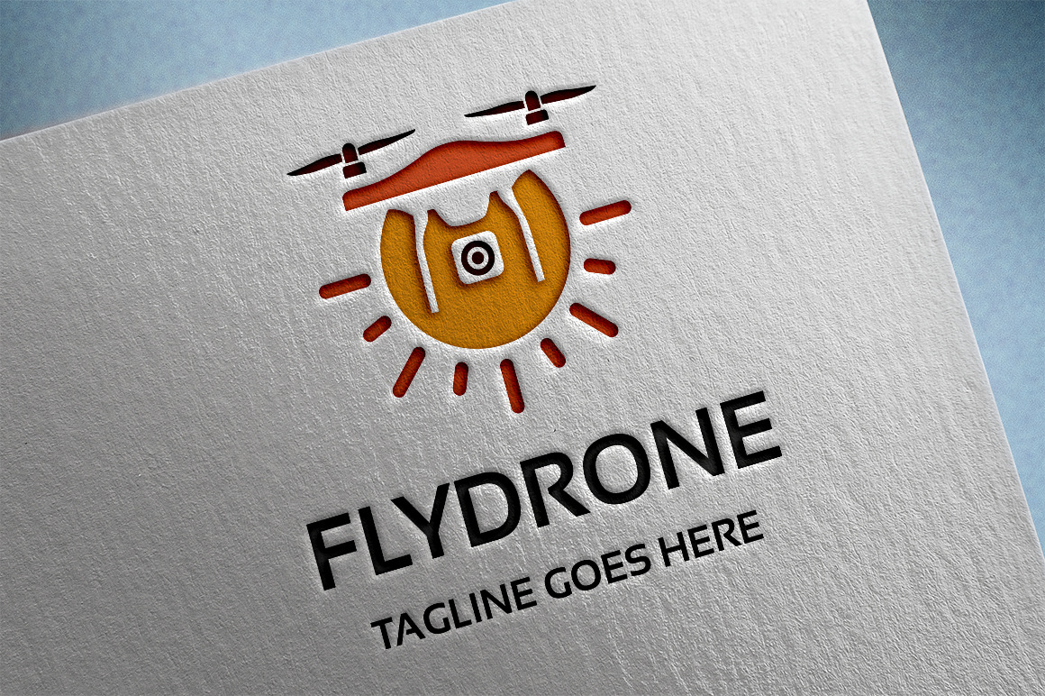 Fly Drone Logo, a Branding & Logo Template by Design_Planet
