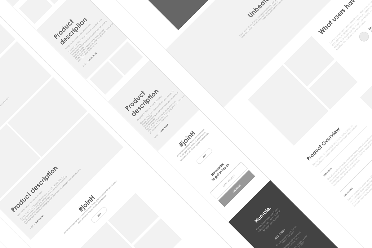Axure responsive Ecommerce template3, a Wireframe Template by Humble UX
